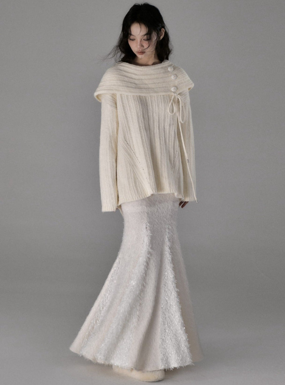 Feather Slim Mermaid Skirt – BellaModa