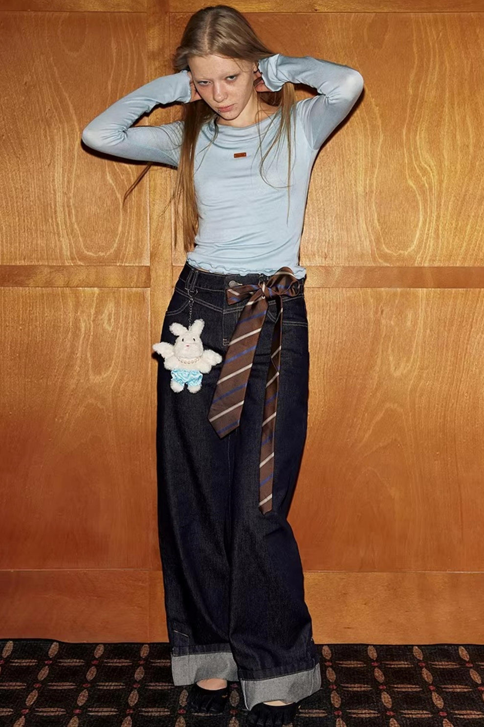 Distressed Black Denim Pants – BellaModa