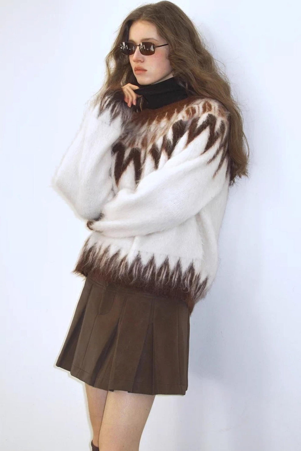 Caramel Camello Fair Isle Sweater – BellaModa