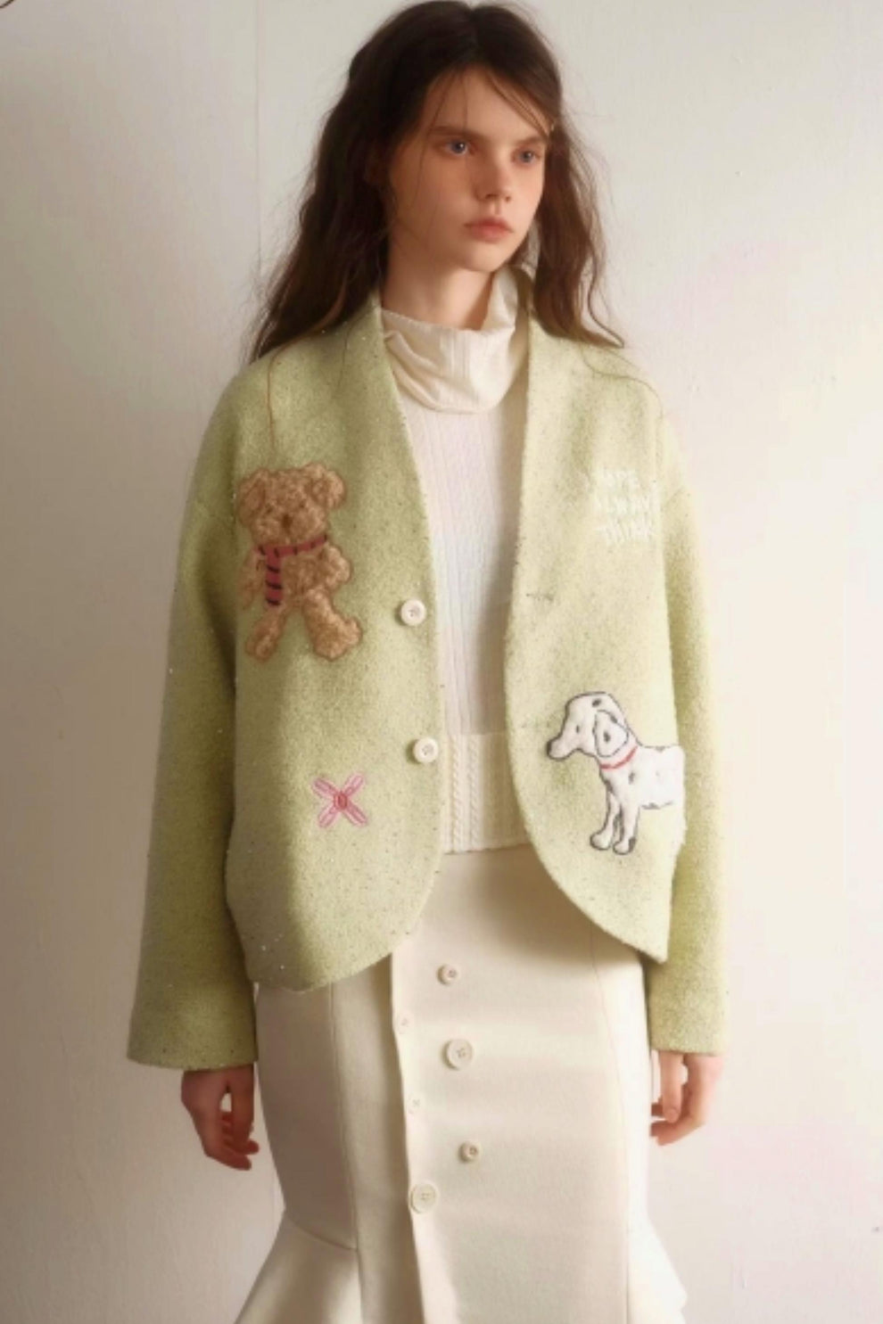 Mint Green Teddy Jacket – BellaModa