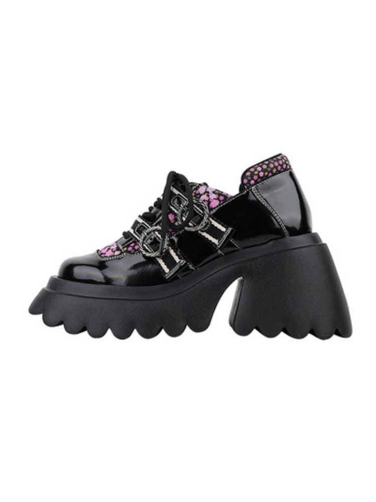 High heel bunk belt shoes – BellaModa