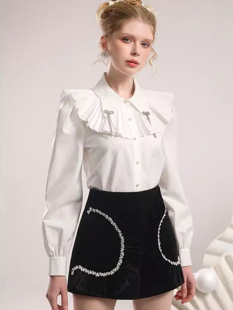 High Waist Ruffle Pants – BellaModa