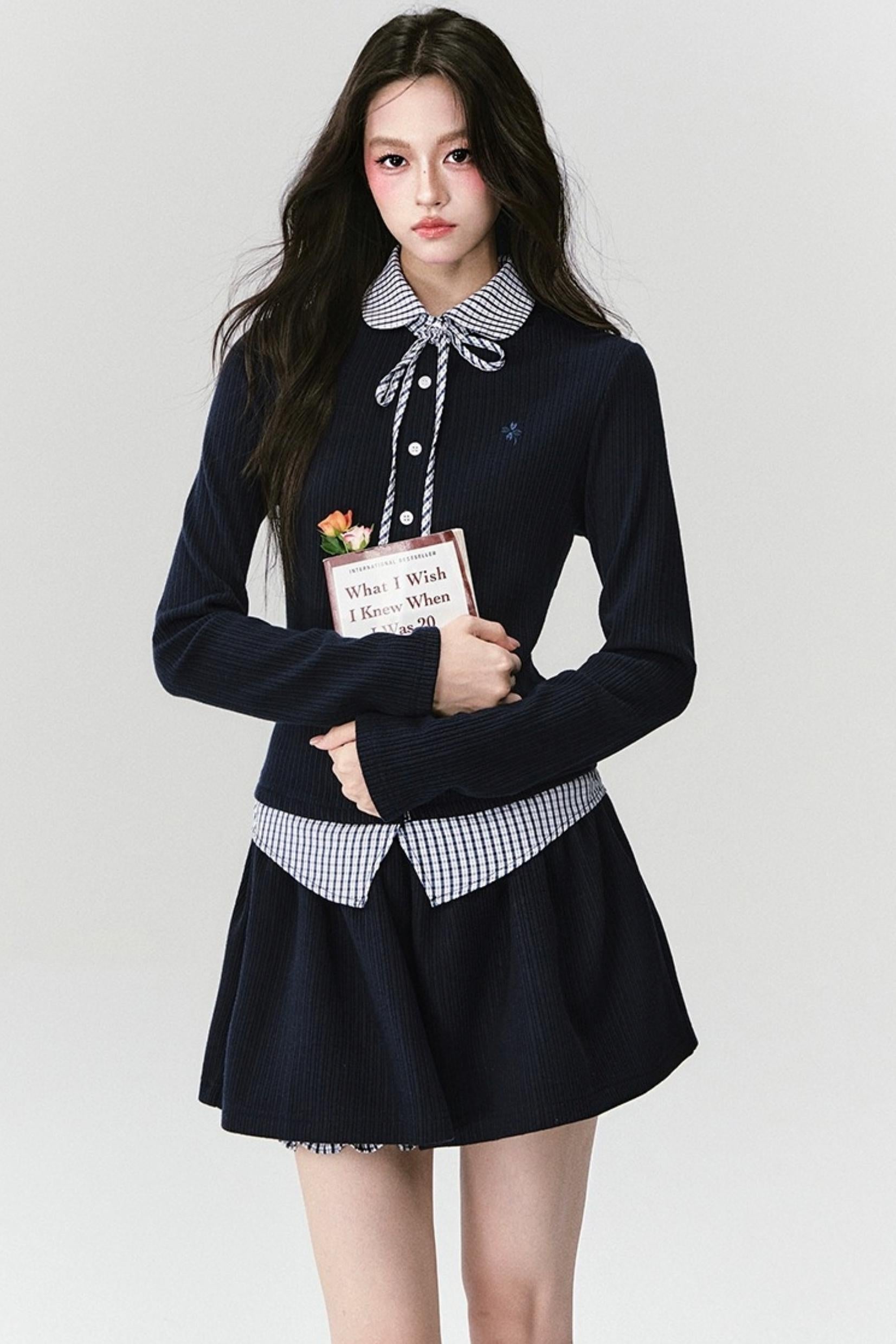 Korean High School Style Two Piece Set-Up – BellaModa