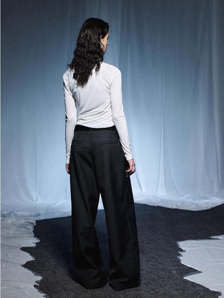 Micro Sheer False Two Piece Split Long Sleeve – BellaModa