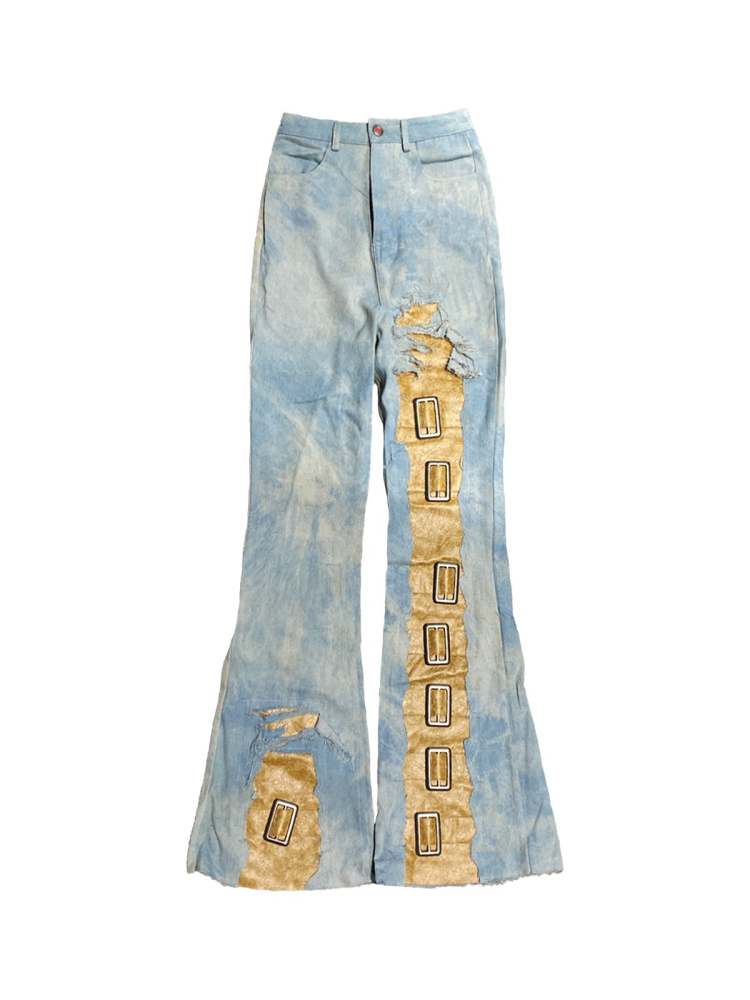 PU Leather Strap Damage & Washed Jeans – BellaModa