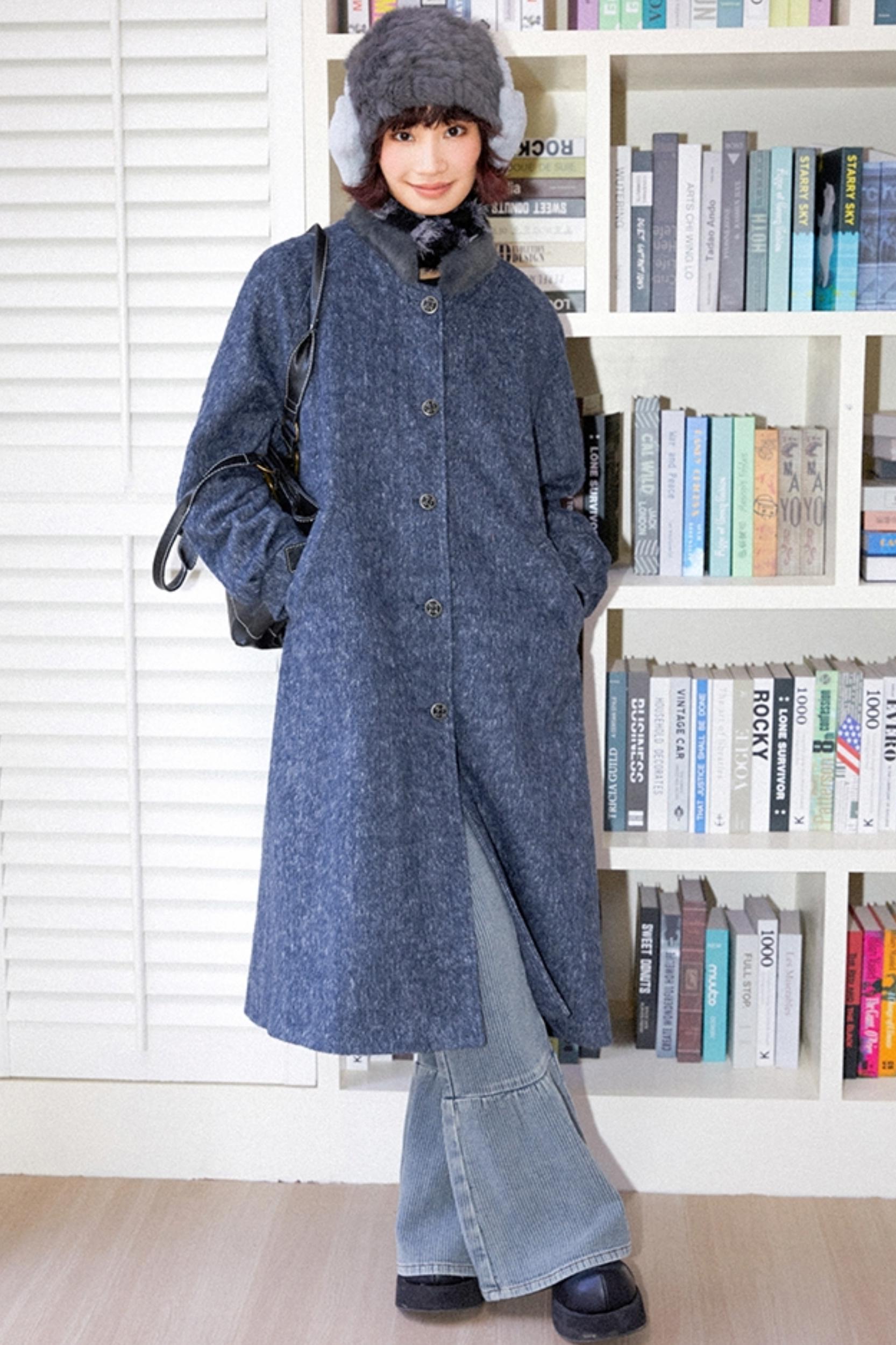 Retro Check Fur Coat – BellaModa