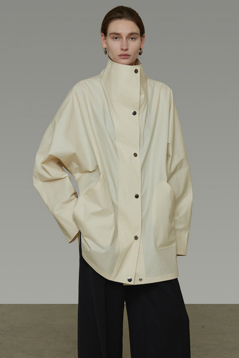 Metal Snap Trench Coat – BellaModa