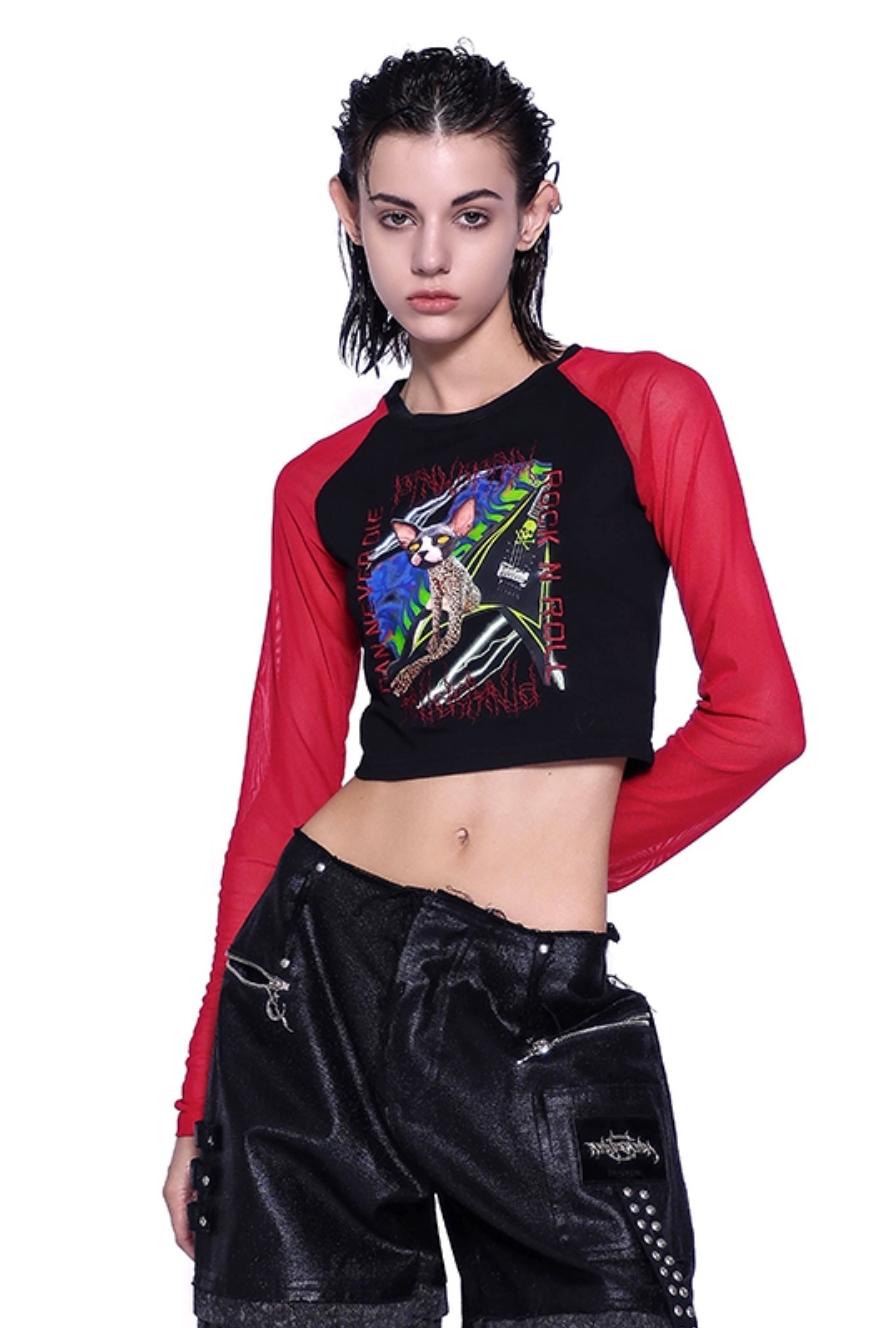 Sphinx Cat Rock Graphic T-Shirt – BellaModa