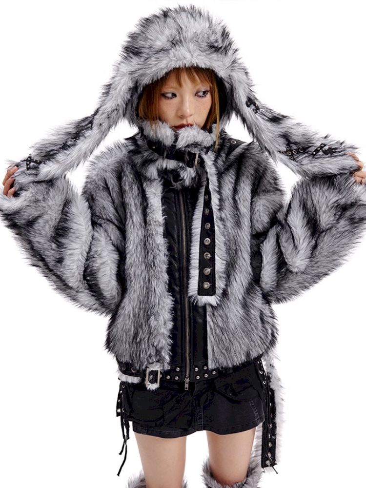 Gray Bunny Hat Headgear – BellaModa