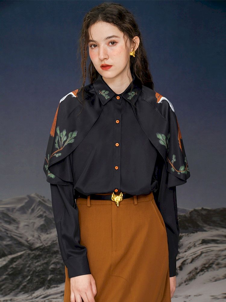 Niche Vintage Loose Detachable Cape Shawl – BellaModa