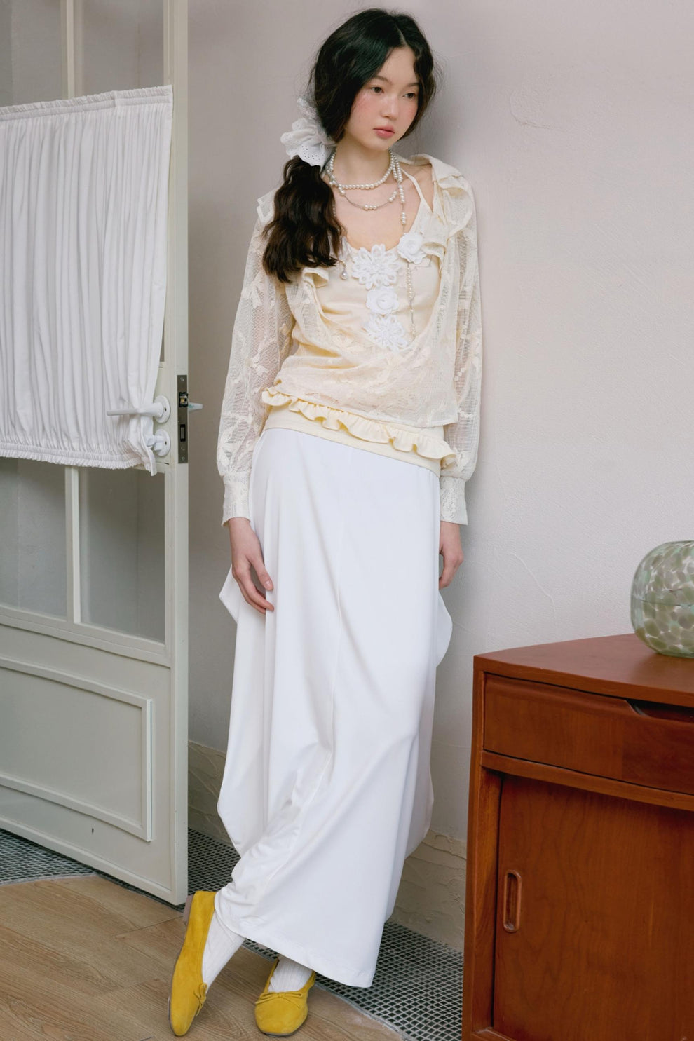 Apricot Lace Cocoon Duo Dress Set-Up – BellaModa