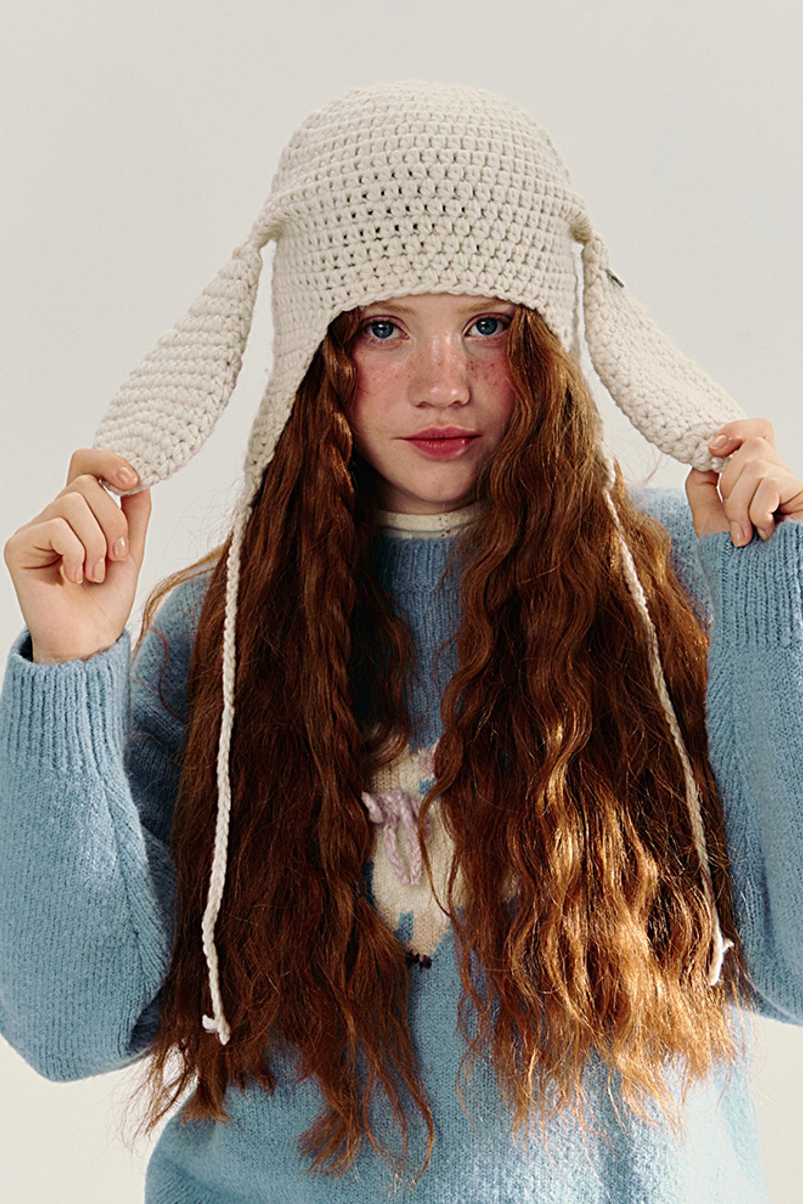 Cute Literary Rabbit Ear Winter Hat – BellaModa